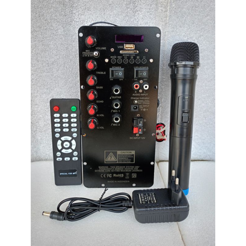 MESIN Power Kit Active Speaker Machine USB Bluetooth Karaoke Class D ...