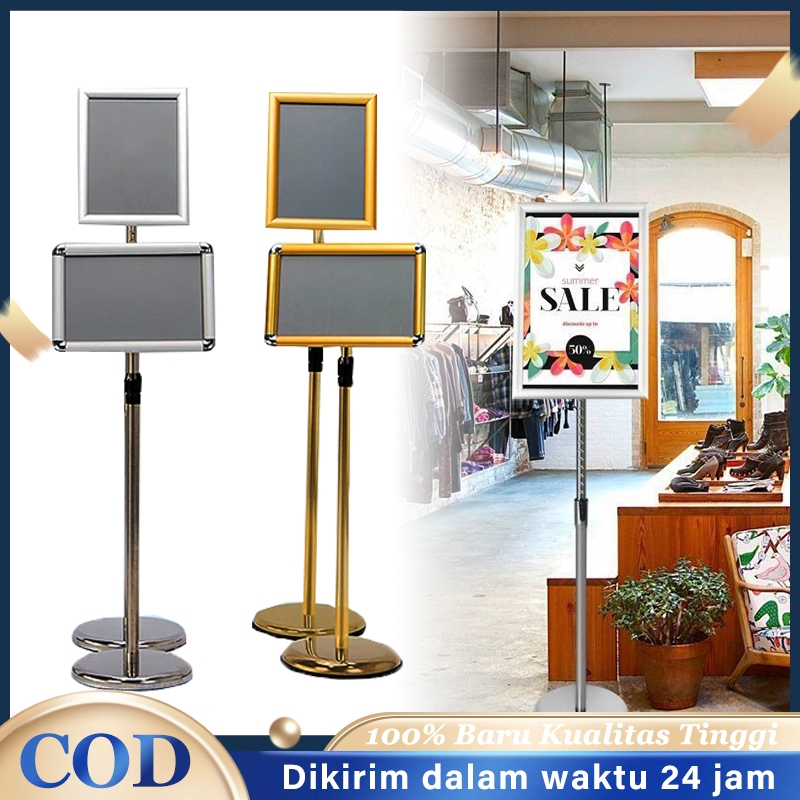Standing Sign Frame Floor Stand Display Poster A3/A4 Standing Welcome ...
