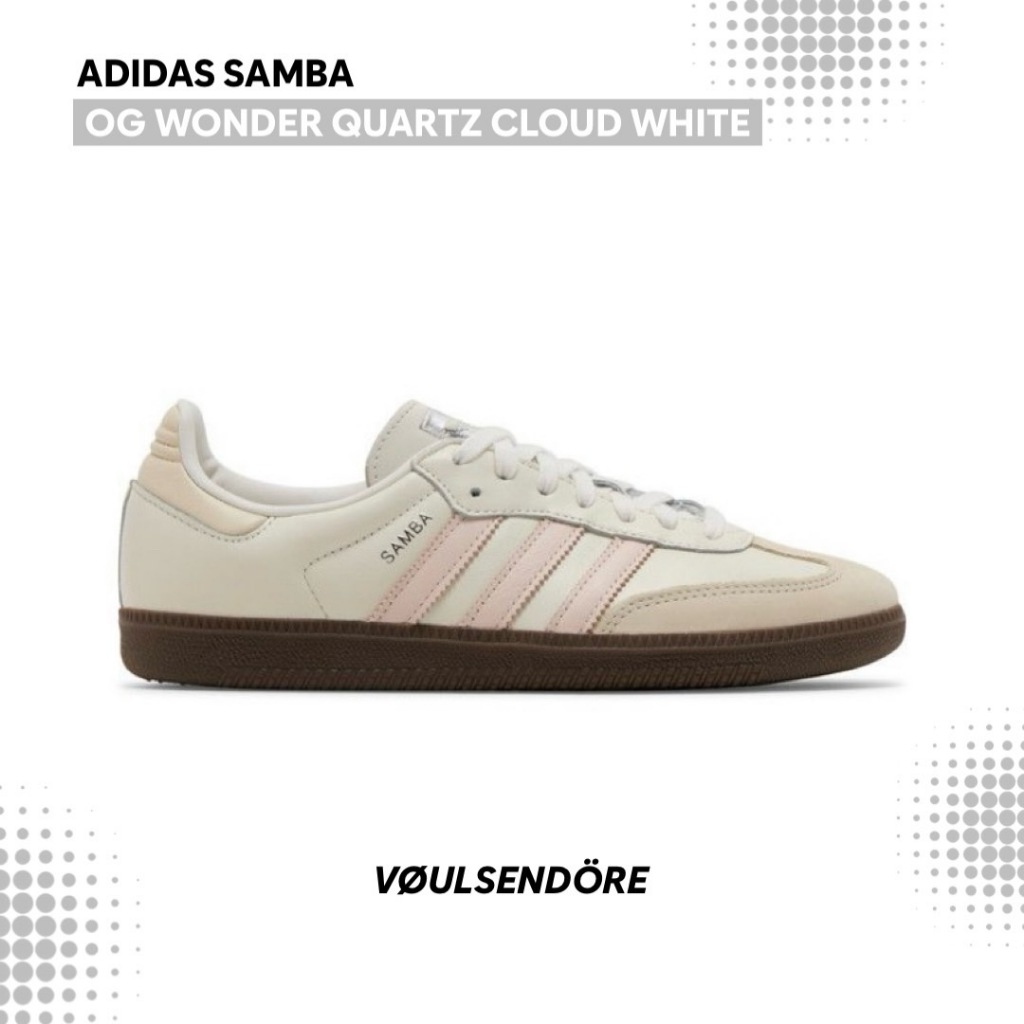 Adidas Samba OG Wonder Quartz Cloud White 100% | Shopee Singapore