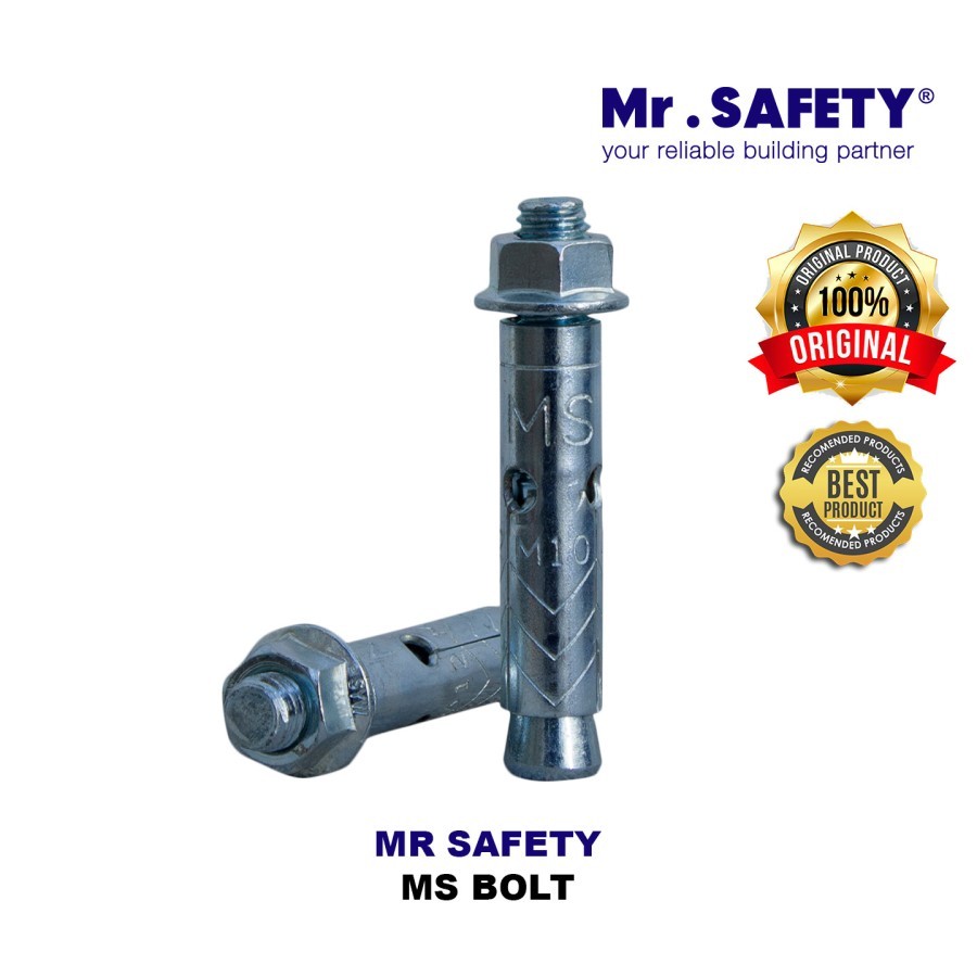 Mr Safety Chemical Anchor Ms Bolt - Dynabolt - Steel Anchor (Small Pack ...