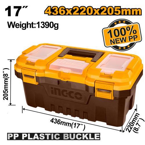PERALATAN Tool Box Plastic (17") INGCO PBX1701 - 2 Tier 17 Inch Tool ...