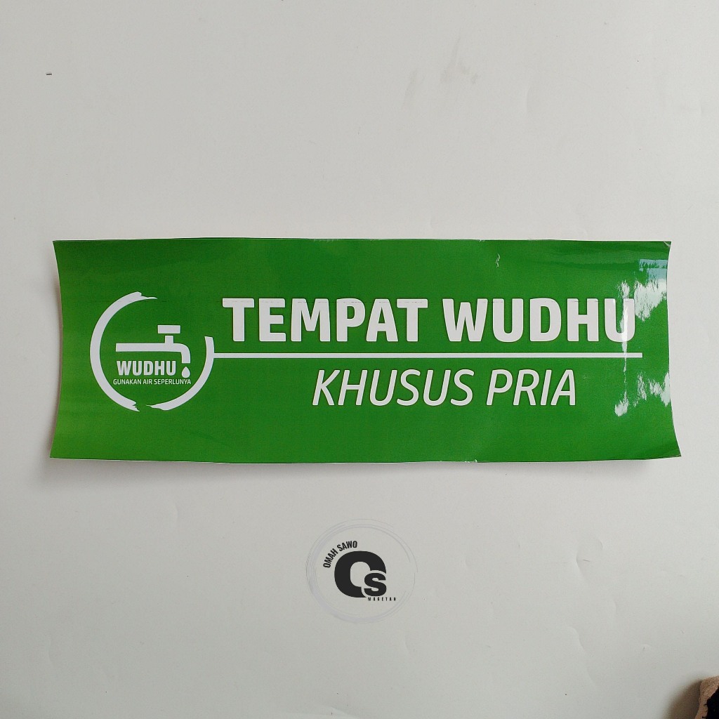 Men's Ablution Place Stickers - Women's Ablution Place Stickers ...