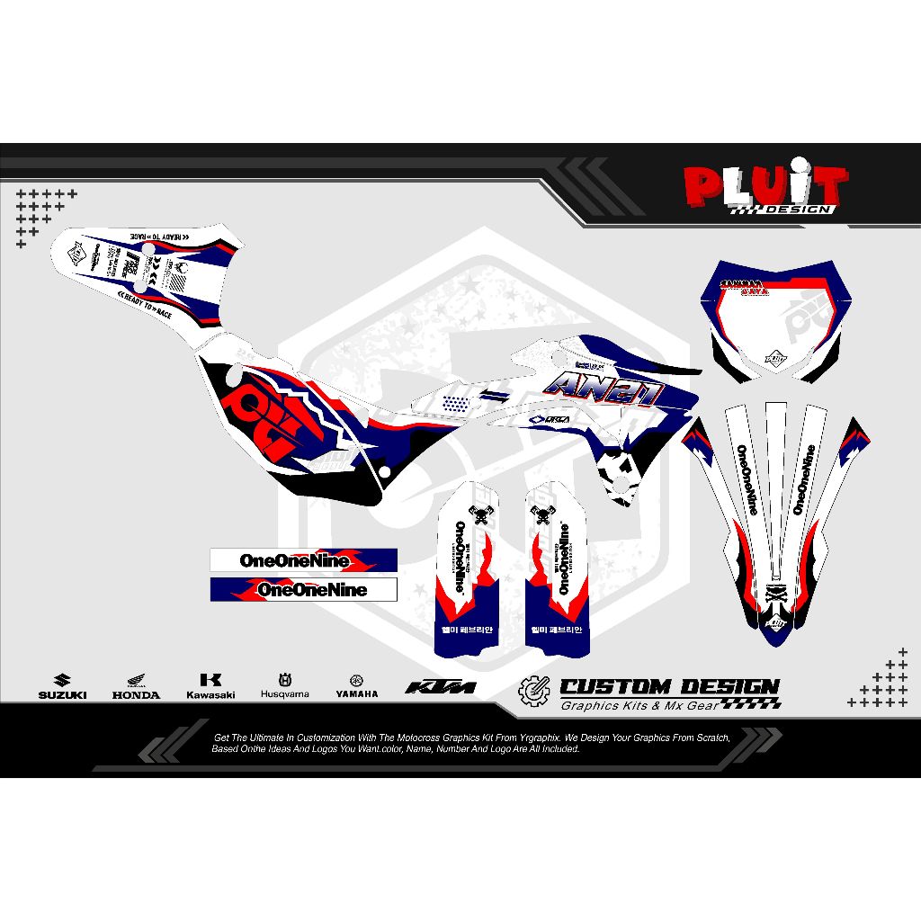 Full body klx gordon decal / gordon sticker / full body decal can ...
