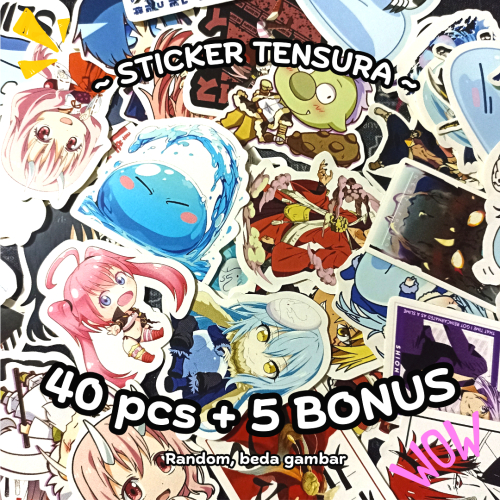 Tensura Rimuru Anime Stickers 40pcs + 5pcs Stickers for HP Helmet ...