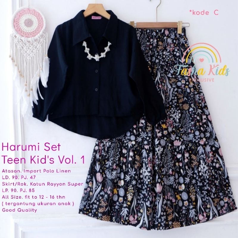 Harumi KIDS SET ORIGINAL BY FASHA | Shopee Singapore