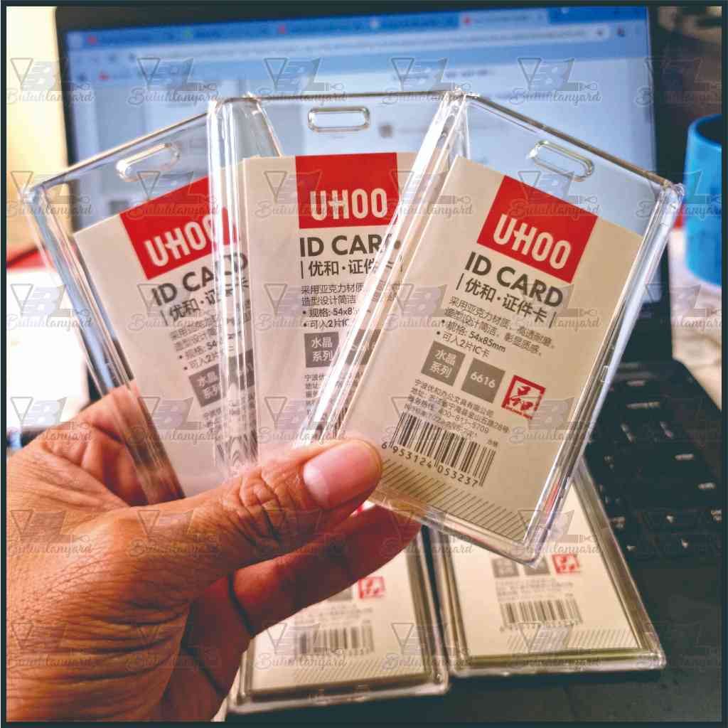 Acrylic Card holder Transparent Badge ID Card casing UHOO acrylic ...