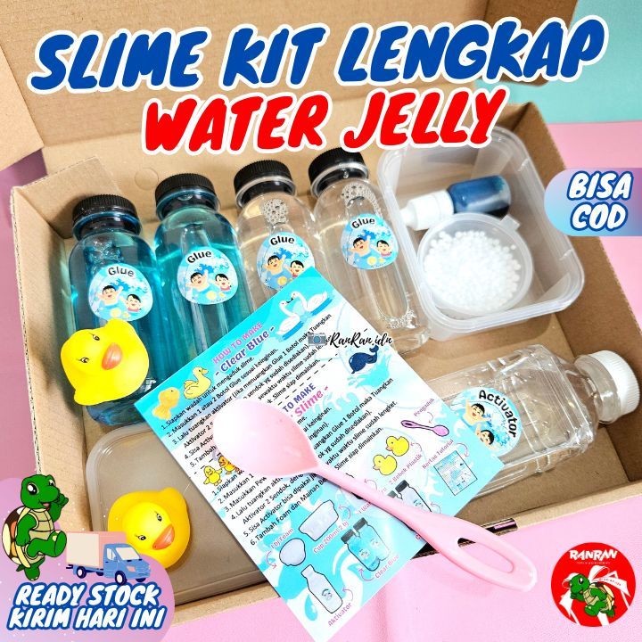 Water Jelly Cardboard Kit/Water Slime Viralllll/Slime Kit Complete ...