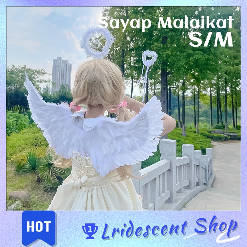 PUTIH Angel Wings White Fairy Wings Cosplay / Halloween / Angel Wings ...