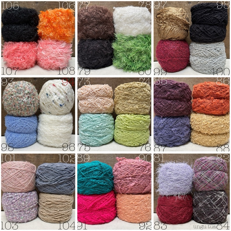 BULKY Knitting Yarn (Fancy Yarn / Boucle / Cotton Yarn / Weaving Yarn ...