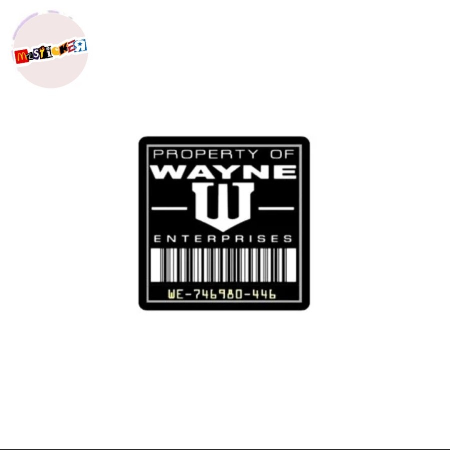 Property of Wayne enterprises tag DC batman gotham sticker | Shopee ...