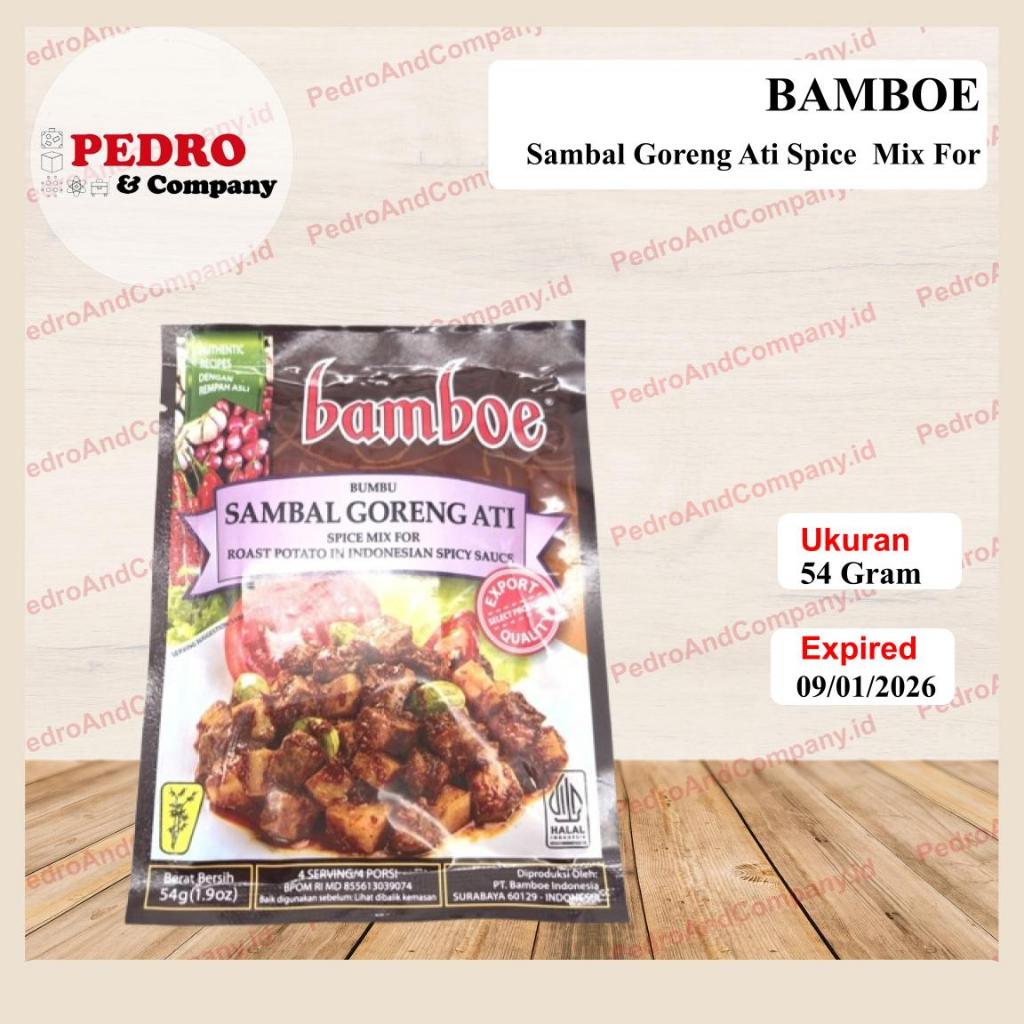 Bamboe fried liver chili sauce seasoning 54 grams - liver in chili ...
