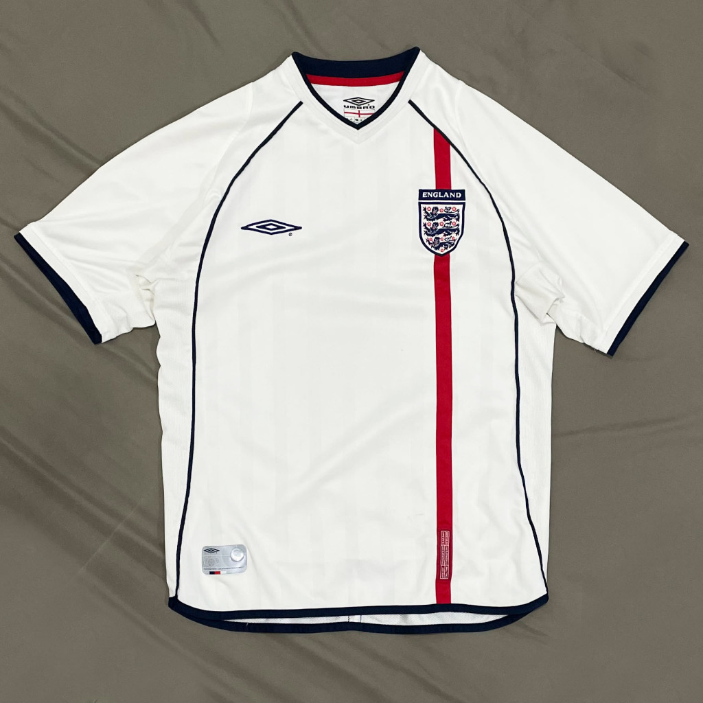 Original Umbro England Home Kit 2002 Vintage Football Jersey | Shopee ...