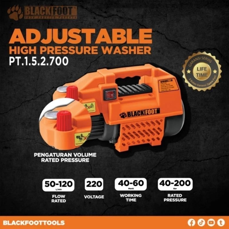 MESIN BLACKFOOT Jet Cleaner High Pressure Car Washing Machine High ...