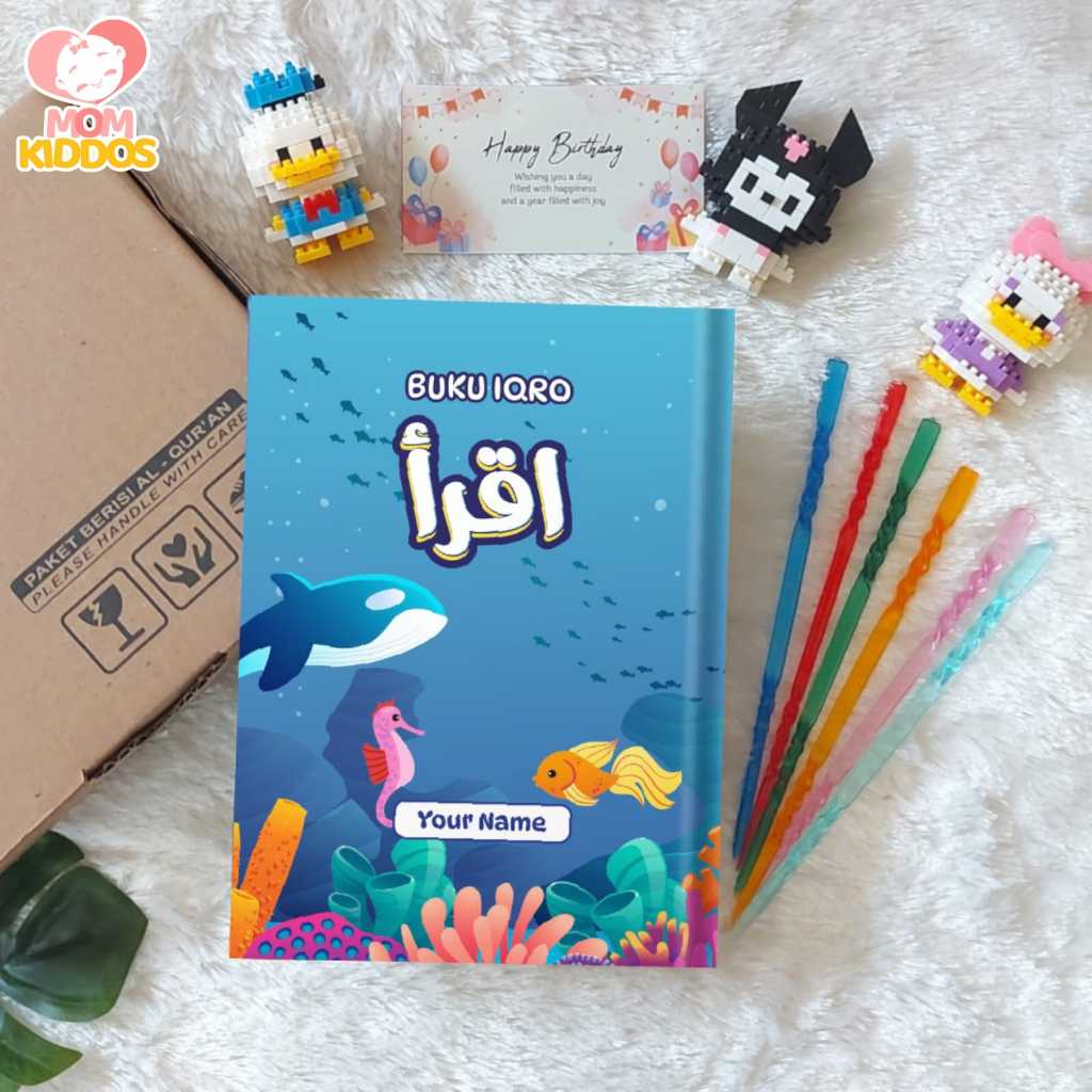 Iqro CHILDREN CUSTOM NAME AND PHOTO COMPLETE IQRO 1 - 6 CHARACTER ...
