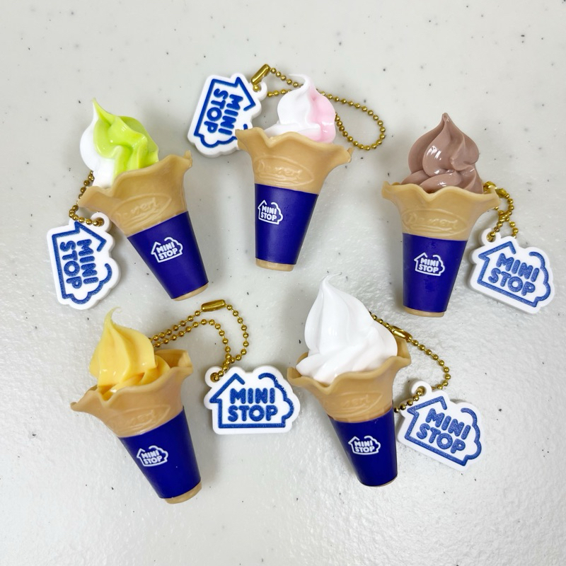 Mini stop soft ice cream miniature keychain (watch ̇ᴗ ̇ING) trinkets ...