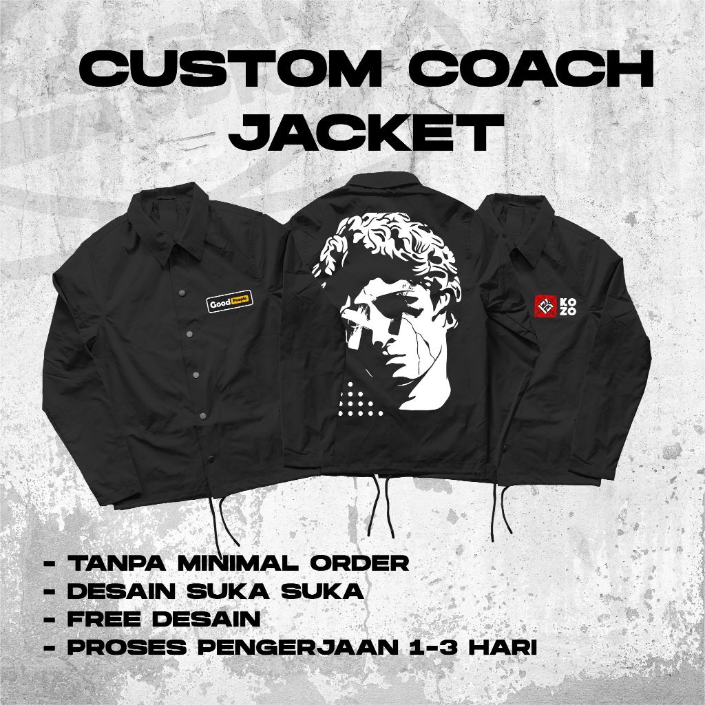Custom Coach Jacket / Custom Parachute Coach Jacket / Custom Single ...