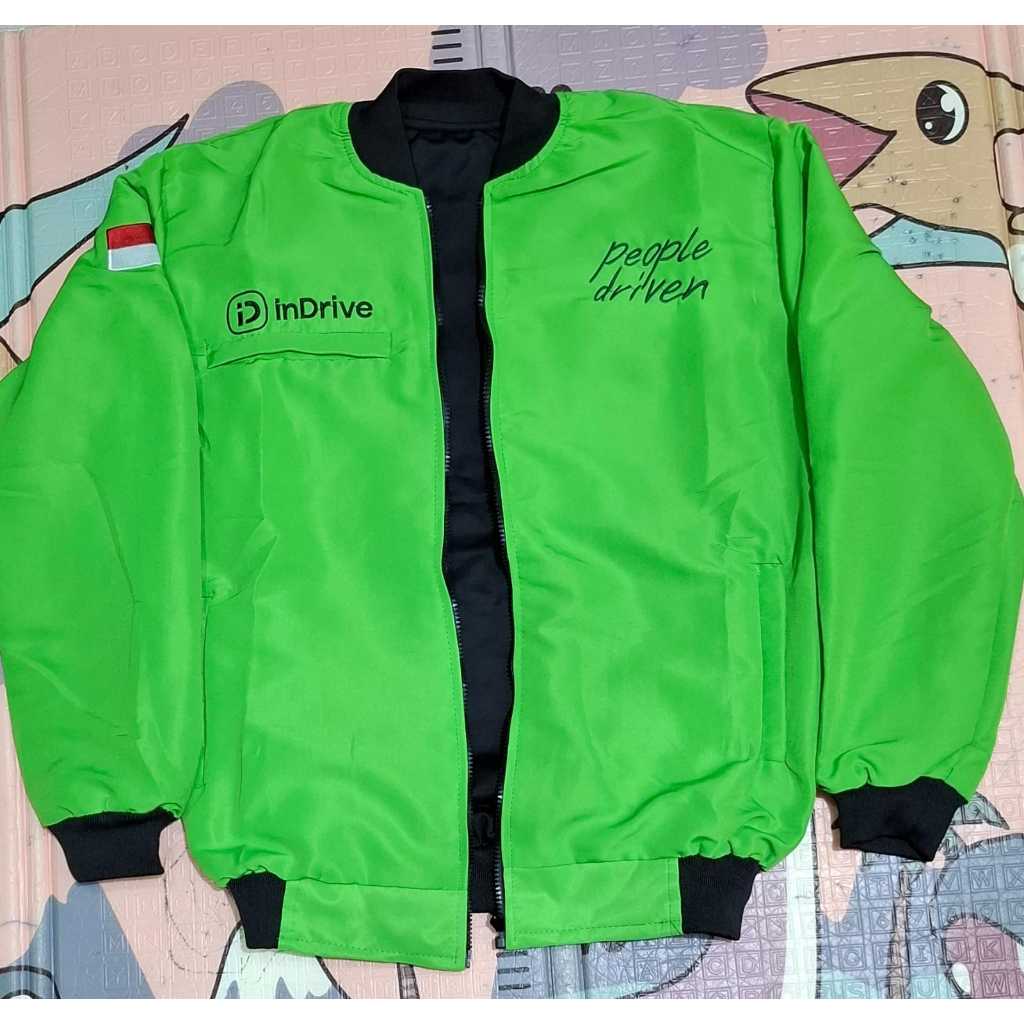 HITAM Returnable BOMBER JACKET FOR MEN WOMEN INDRIVE VS POLOSAN BLACK ...