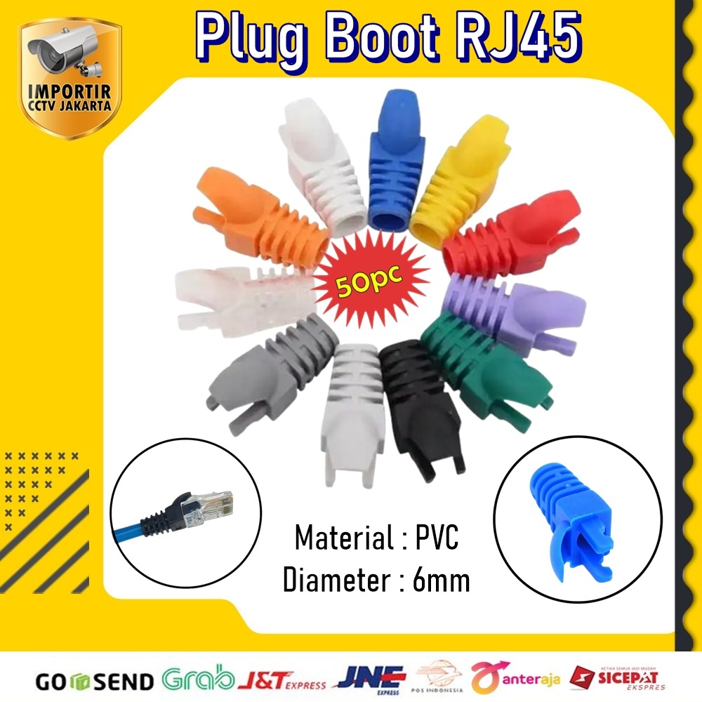 Plug BOOT / RJ45 CONNECTOR COVER contains 50 pcs | Shopee Singapore