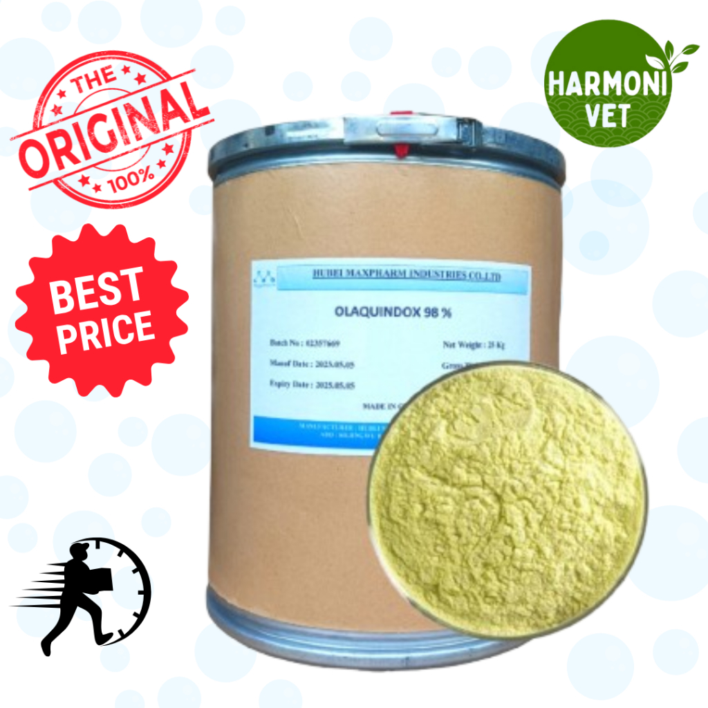 Olaquindox 98% (1 KG) - AGP Broiler Chicken Broiler Layer Laying Pigs ...