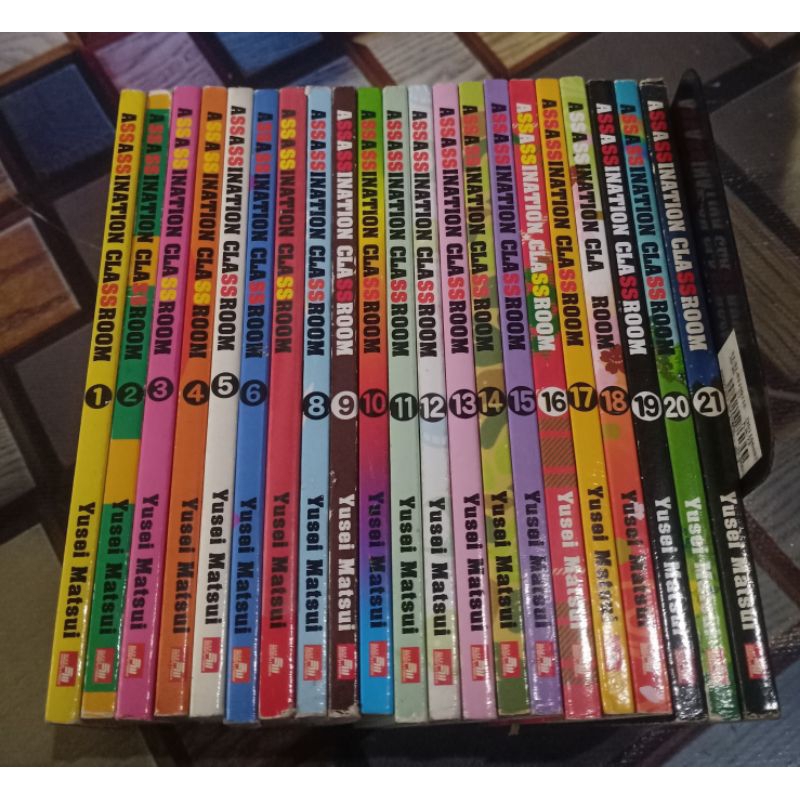 Used Assassination Classroom Set 1 - 21 End (2015) | Shopee Singapore