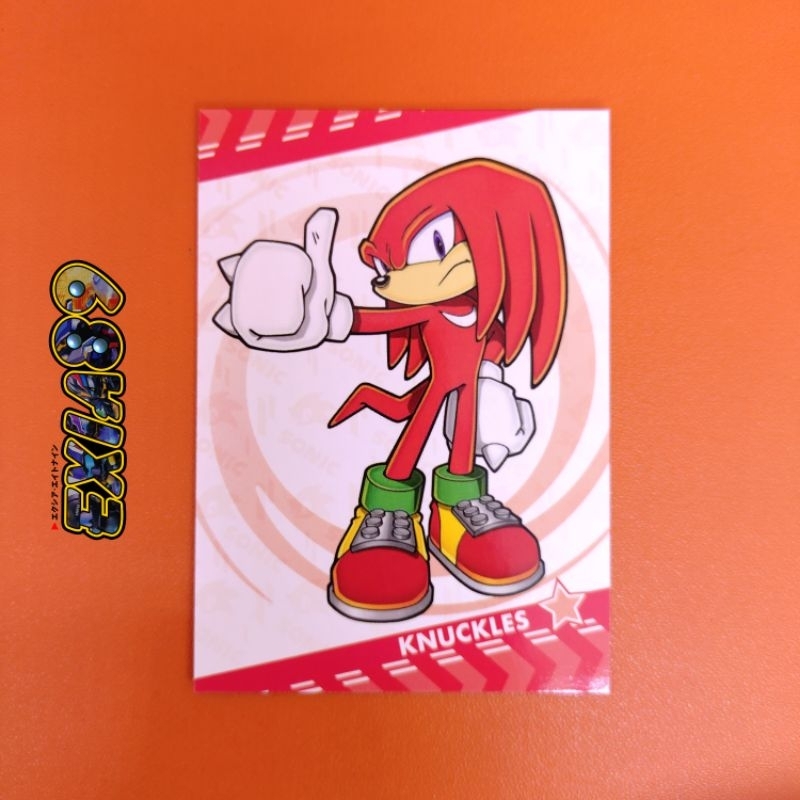 Sonic The Hedgehog Official Trading Card Collection 90 - Knuckles (Good ...