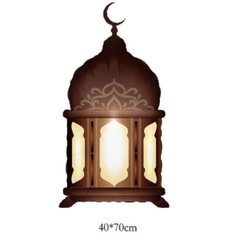 Foil balloons lantern mosque mosque lantern decoration eid al-Fitr eid ...