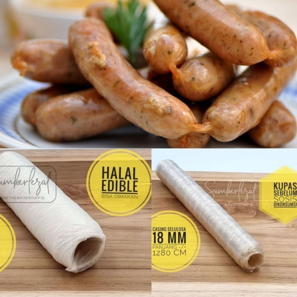 Edible Collagen Halal Food Grade - ECO PACK - Plastic Sausage Sleeve ...