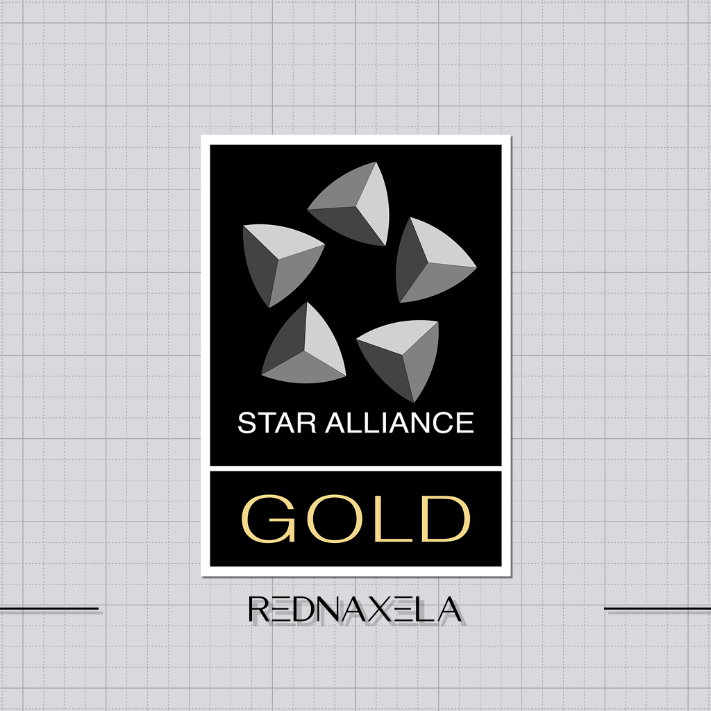 Vinyl Star Alliance Silver/Gold Frequent Flyer Sticker Outdoor Suitcase ...