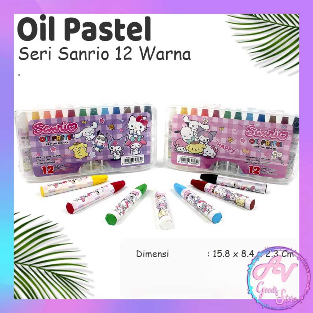 Sanrio BT21 12 Color Crayons / Fancy Character Oil Pastel / Crayons ...