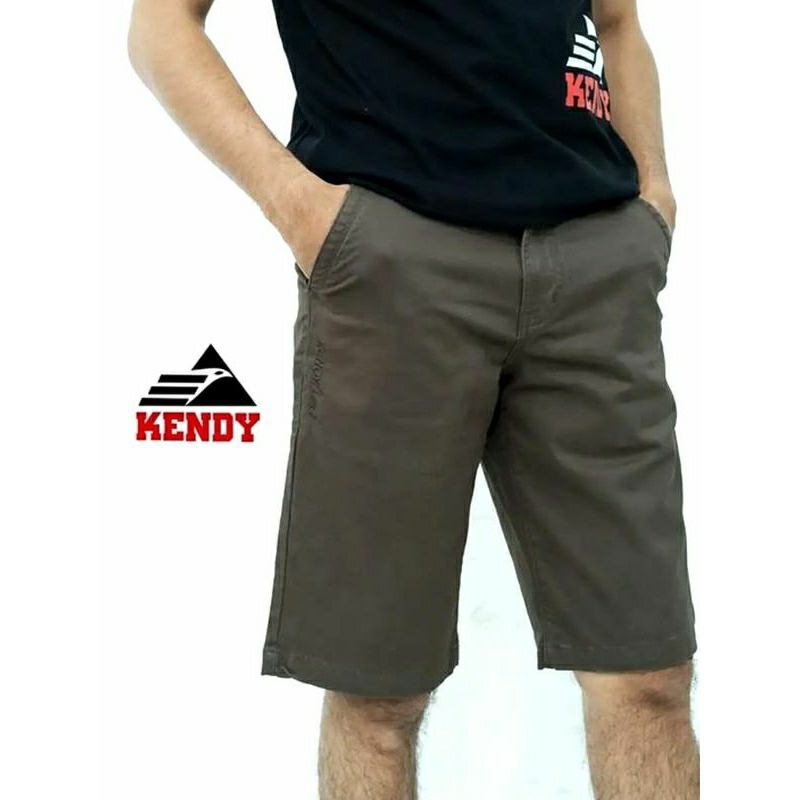 Kendy Plain Cinos Men's Shorts (sliding waist) | Shopee Singapore