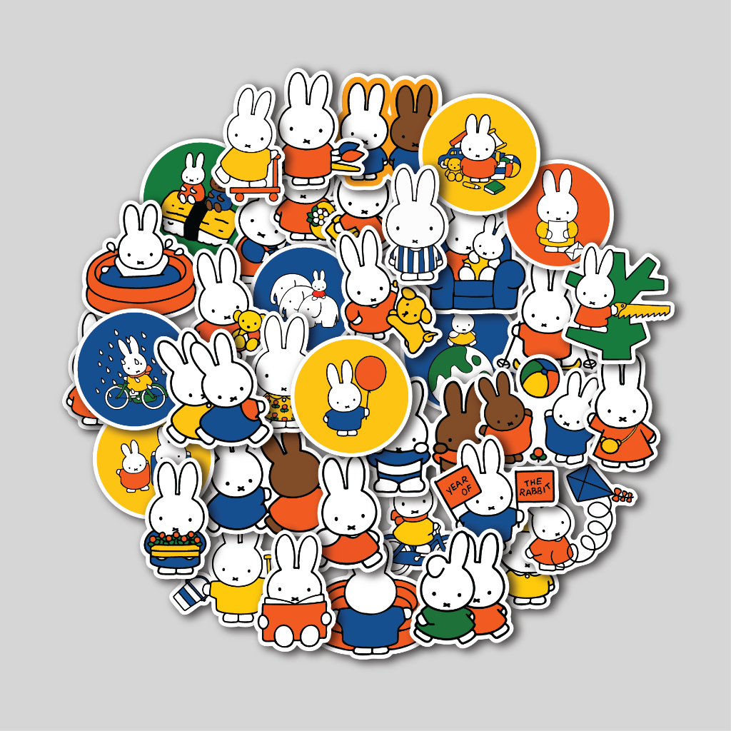 Miffy RABBIT STICKER PACK | Tumblr STICKER | Helmet Suitcase LAPTOP ...