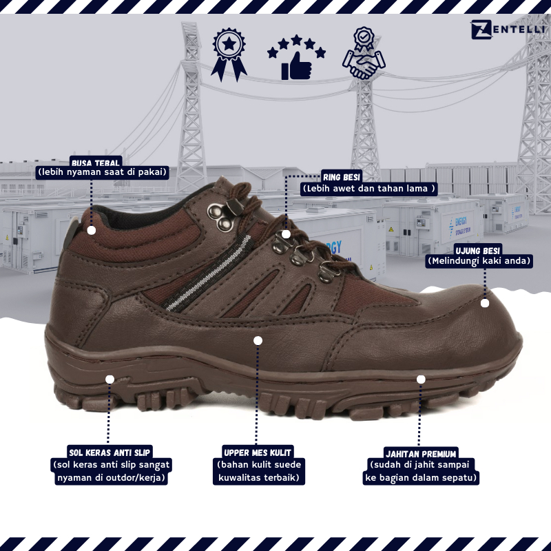 Men's Safety Shoes Steel Toe Septy Boots for Field Project Work Sefty ...