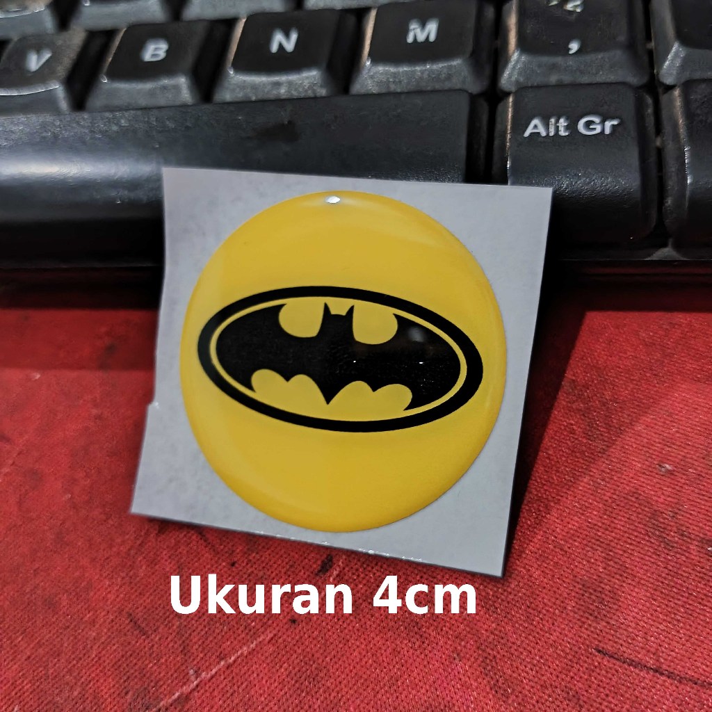 Batman Resin Embossed Sticker 3D Flexible Lycal Sticker Small Superhero ...