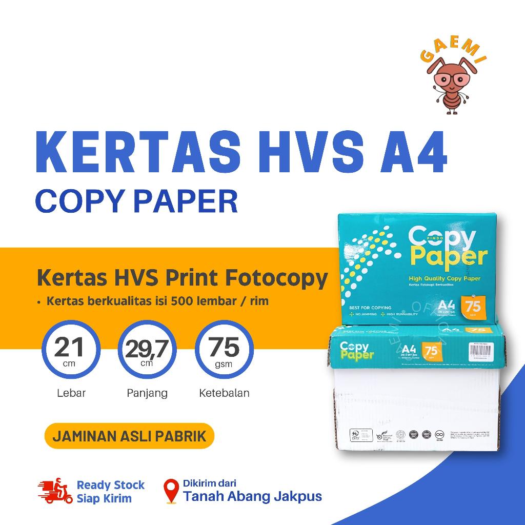 Hvs A4 Paper 75 Gram Copy Paper Blue Per Box (1Ream) | Shopee Singapore