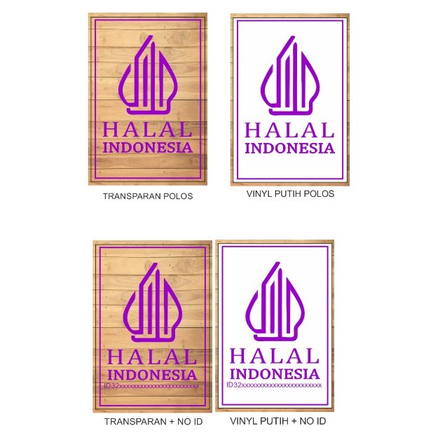 Transparent halal stickers in custom A4 and A5 sizes | Shopee Singapore
