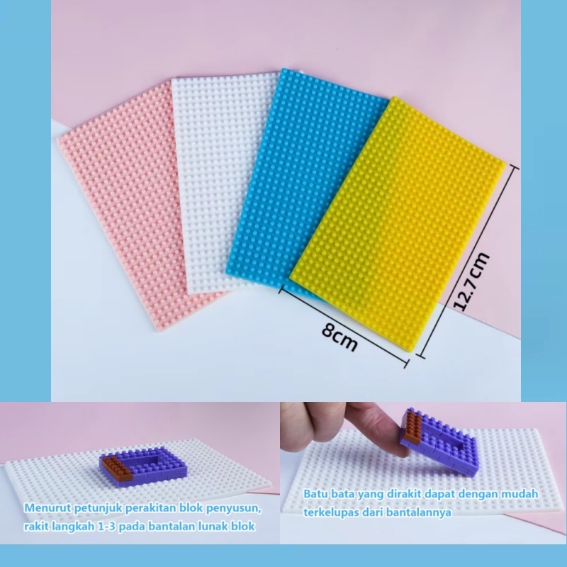Block Coaster Silicone Separator Nano Blocks Base Plate Mini Bricks ...