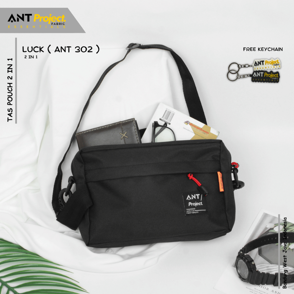 ANT PROJECT - Unisex 2 in 1 Clutch Bag Free Keychain | Shopee Singapore