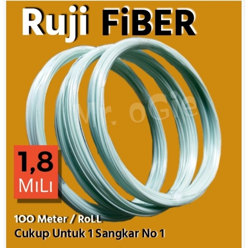 PUTIH Ruji FIBER CAGE 1,8 WHITE Noodles (100 Meters) | Shopee Singapore