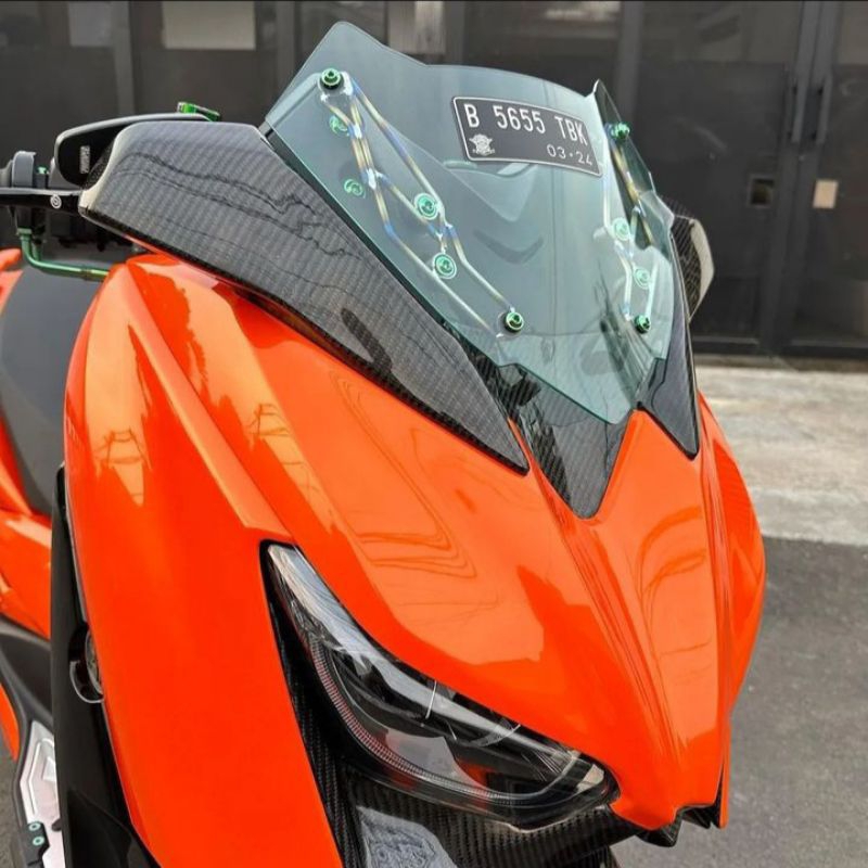 Latest European V5 Sporty Old Xmax Windshield. Latest Visor Xmax old ...