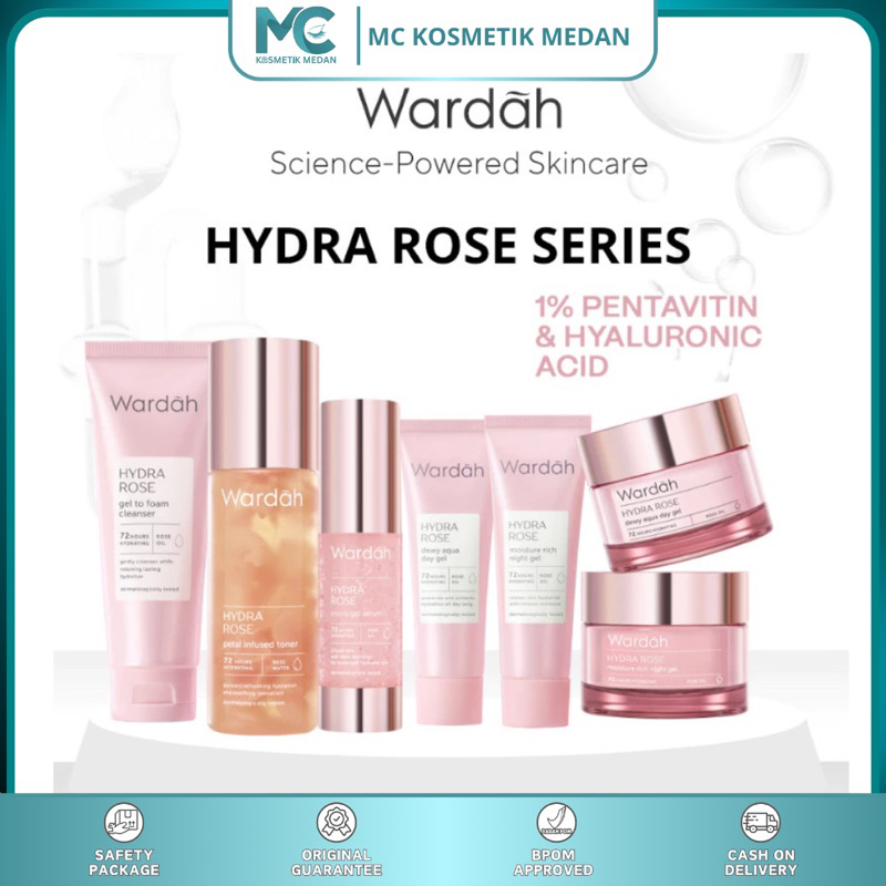 WARDAH-Hydra Rose Series Complete Package for dry skin | Shopee Singapore