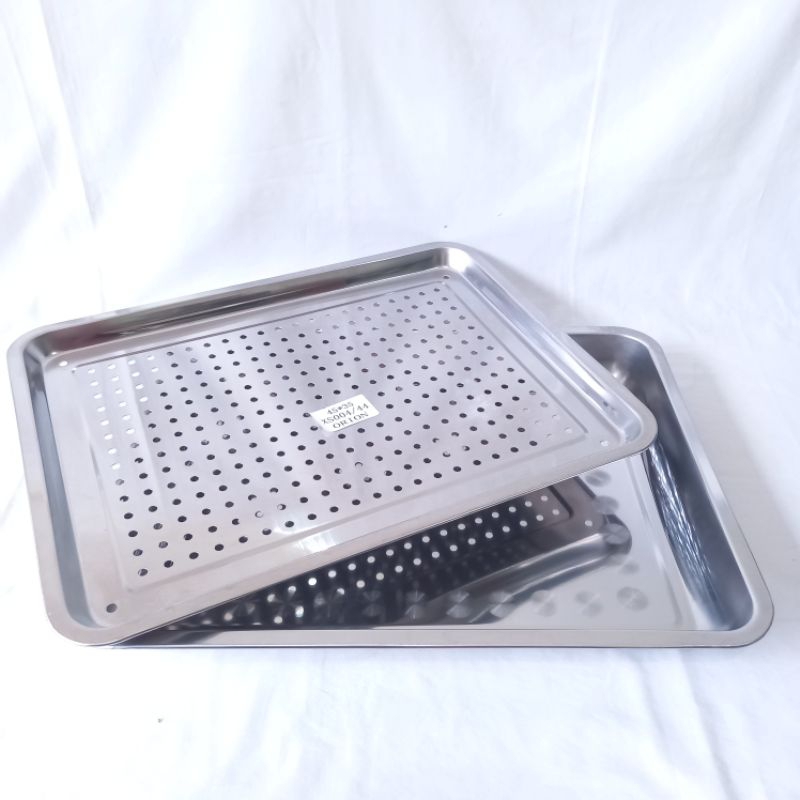 Oil Drain Tray Food Drying Tray 45 cm x 35 cm, Steamer Tray, Steamer ...