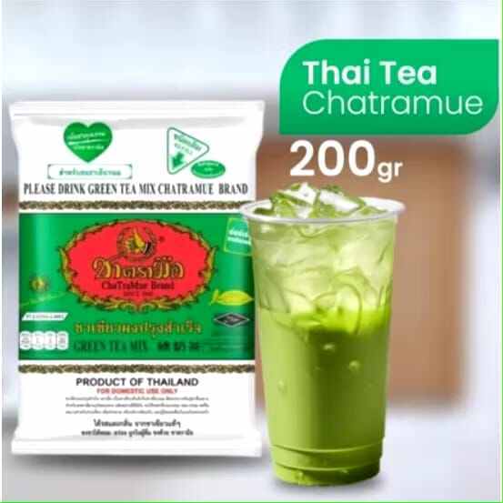 HIJAU Bc - Chatramue Green Tea Original Thai Greentea 50gr and 200 Gram ...