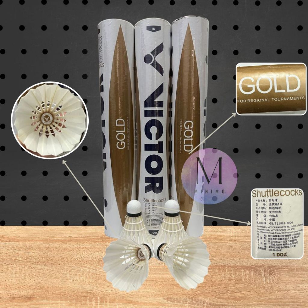 Badminton Shuttlecock / Gold Badminton Shuttlecock 1 | Shopee Singapore