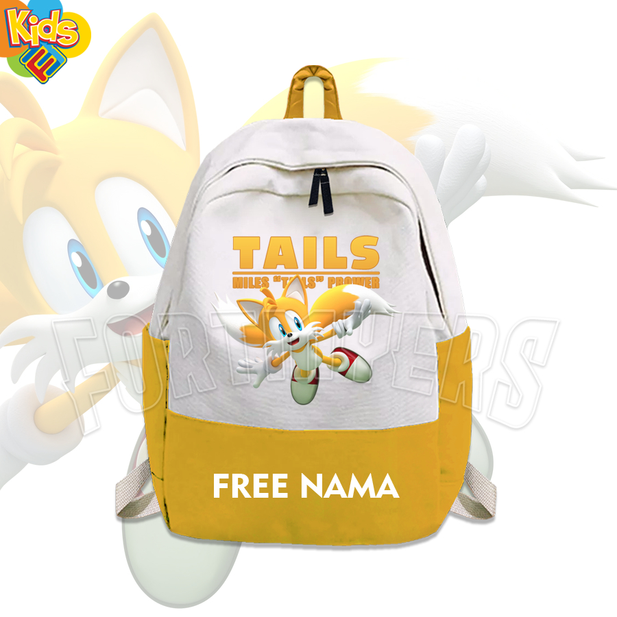 Miles TAILS PROWER SONIC CHILDREN'S BACKPACK BAG CHILDREN'S SCHOOL BAG ...