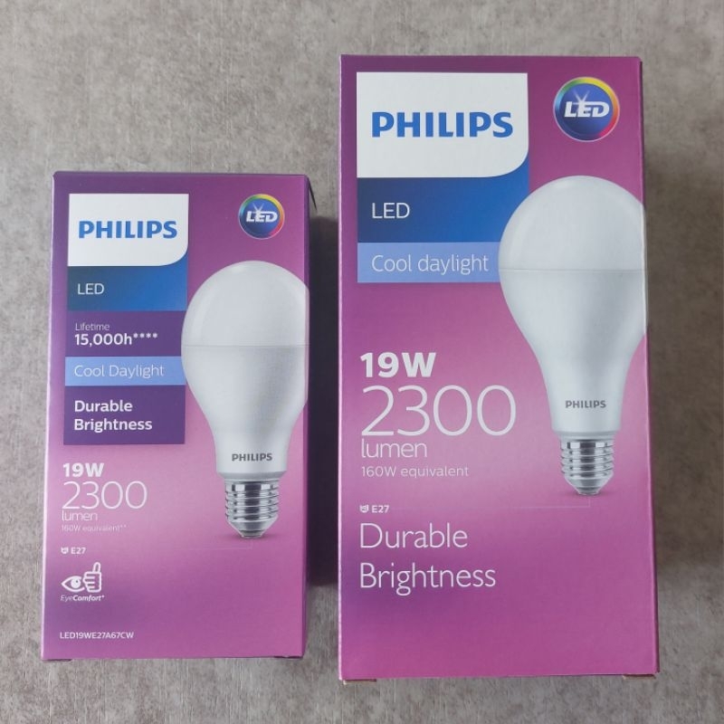 PHILIPS High Lumens LED Bulb 19W Watt 2300lm E27 White High Lumens Cool DayLight 6500K | Shopee ...