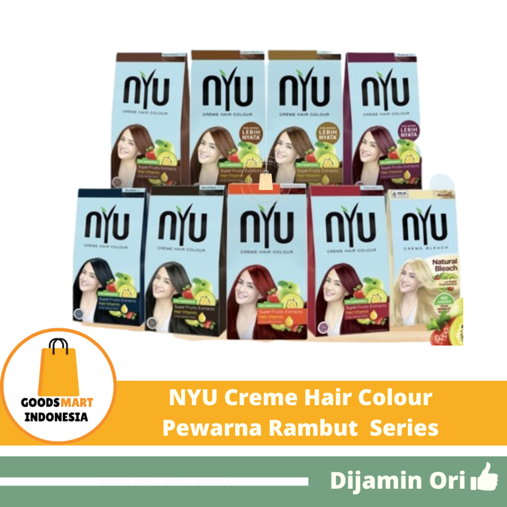 Nyu CREME HAIR COLOR Natural HAIR COLOR (Amonia Free) | Shopee Singapore
