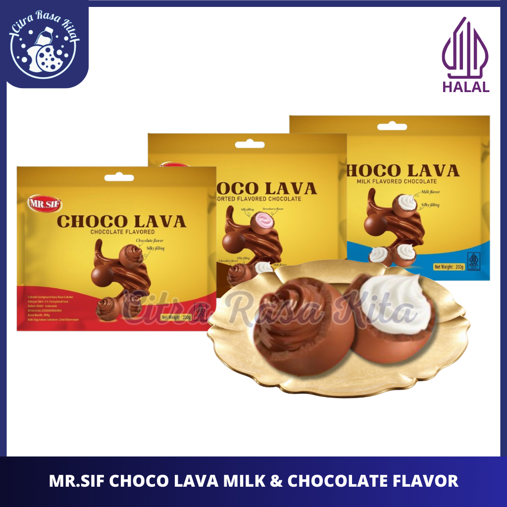 Mr.sif Choco Lava Milk & Chocolate Flavor 200gr | Shopee Singapore