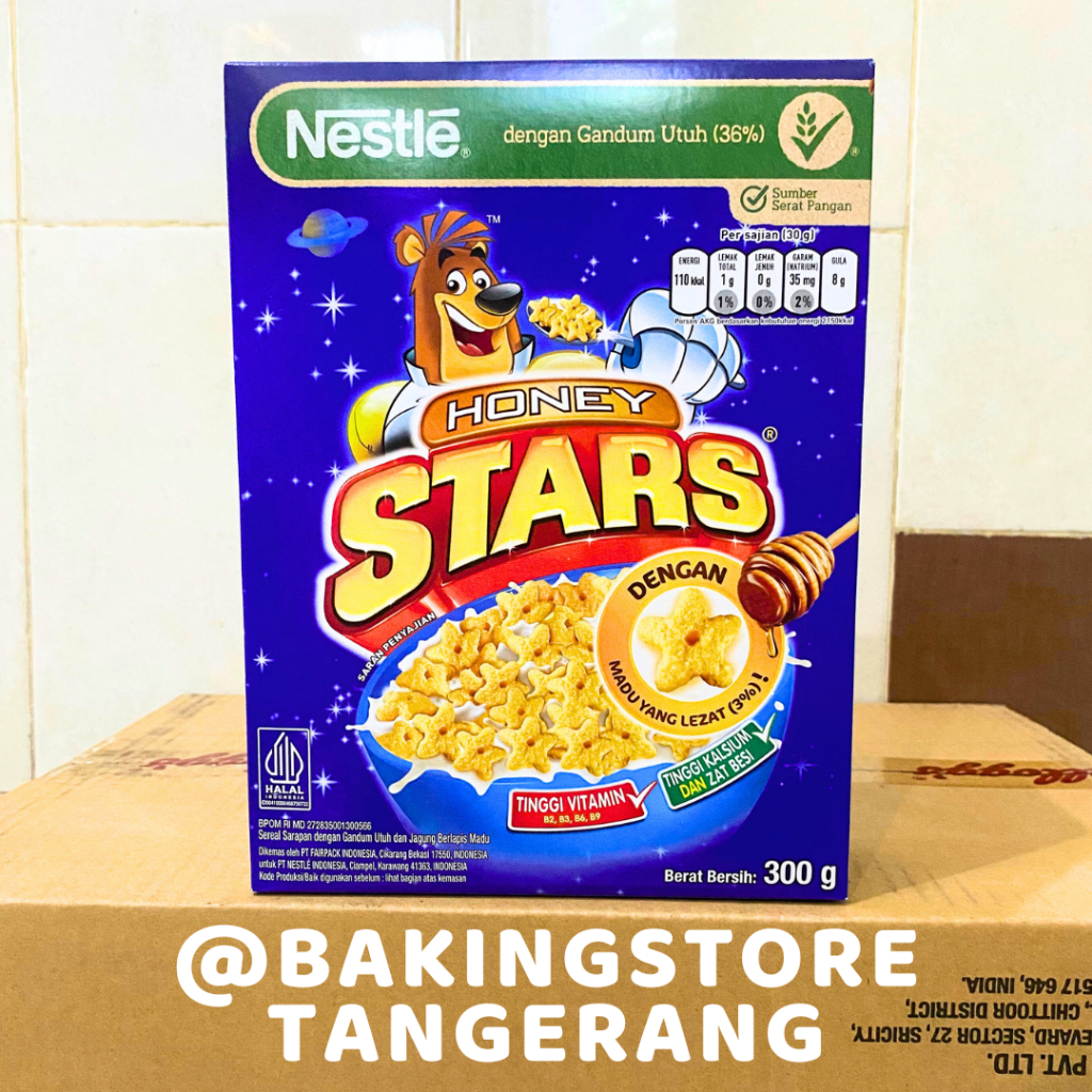 Honey STARS Breakfast HONEY Cereal 300 gr Nestle | Honey Star | Shopee ...