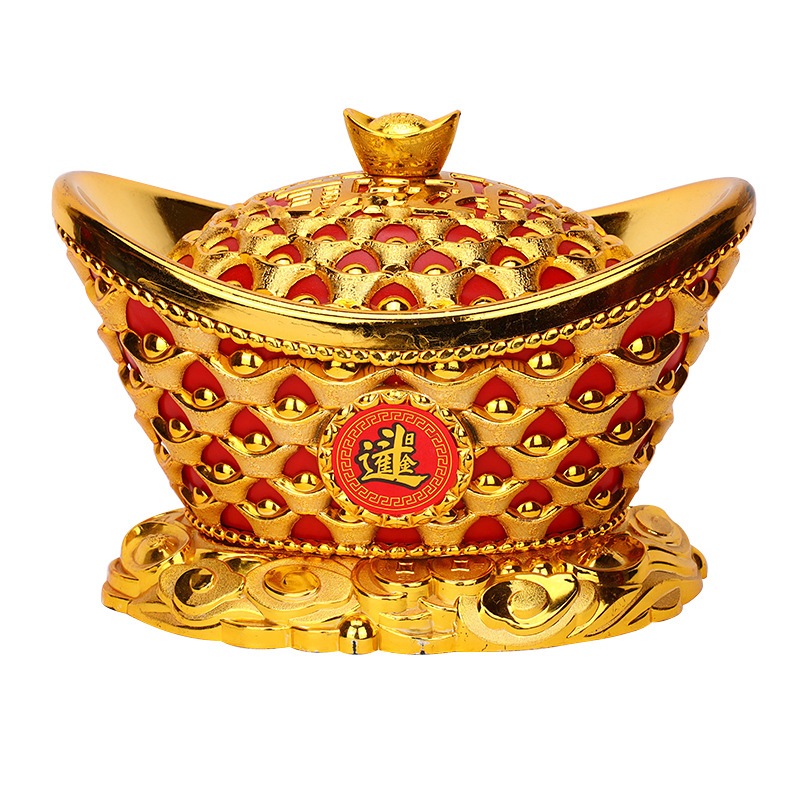 Large Chinese New Year Candy Holder Box Container Newest Yuanbao Shio ...