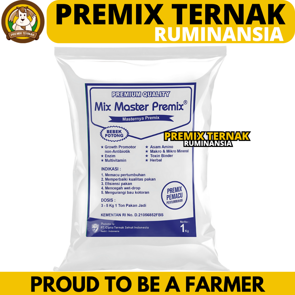 Mix MASTER Premix DUCK CUT 1 KG - Premix Feed Supplement Promotes ...